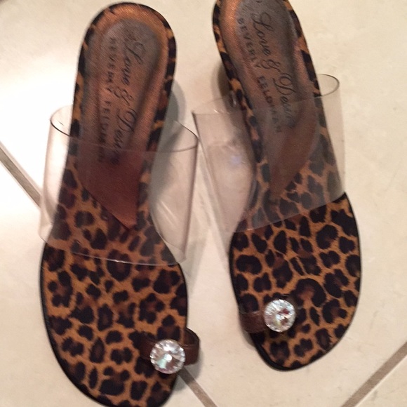 Beverly Feldman | Shoes | Beverly Feldman Leopard Sandals 65 | Poshmark